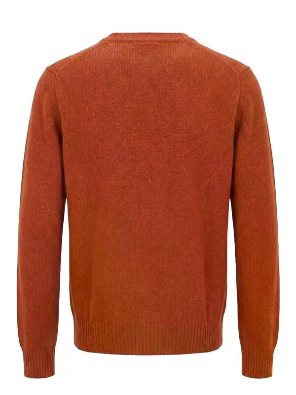 Malo Crew Neck Cashmere Sweater - Orange
