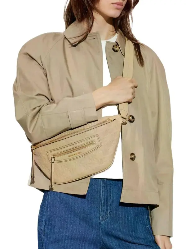 Michael Kors Jet Set Travel Logo-embossed Belt Bag - Neutrals