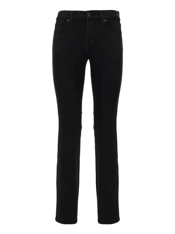 7 For All Mankind Kimmie Straight-leg Jeans - Black