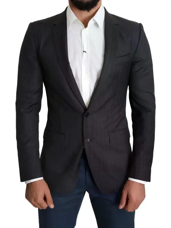 Dolce & Gabbana Pinstripe-pattern Blazer - Black