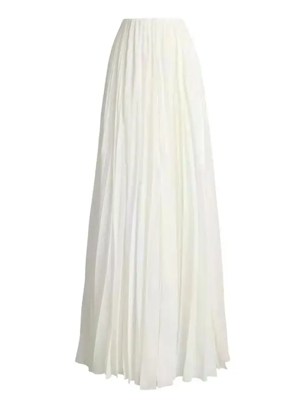 Ralph Lauren Niccola Pleated Maxi Skirt - Neutrals