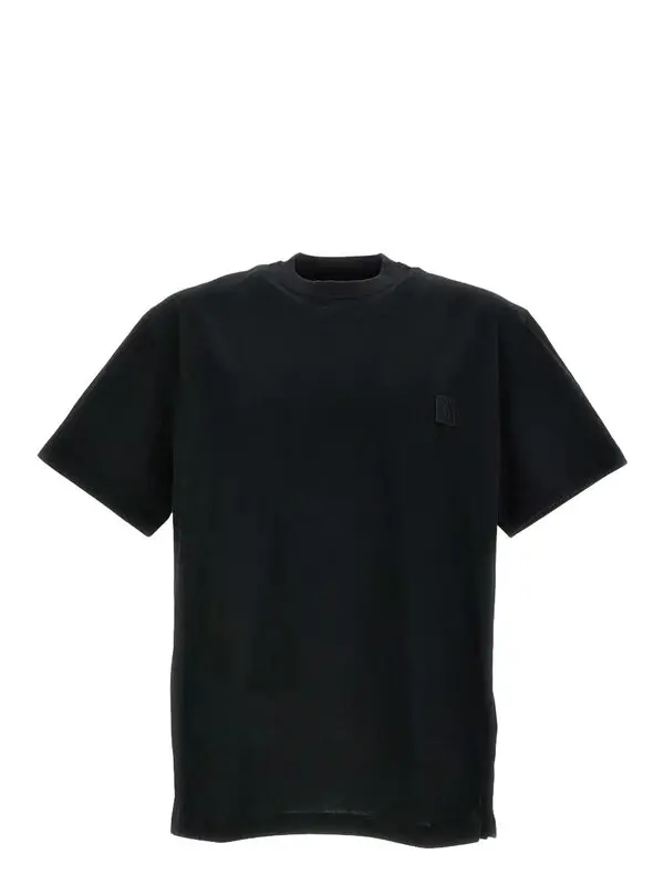 WOOYOUNGMI Logo-patch Cotton T-shirt - Black