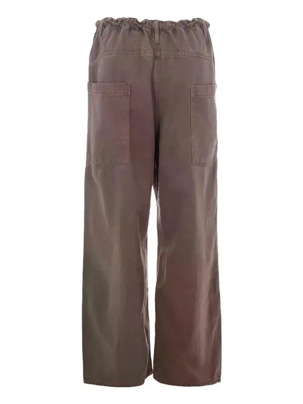 AGOLDE Shaw Drawstring Waist Wide-leg Jeans - Brown