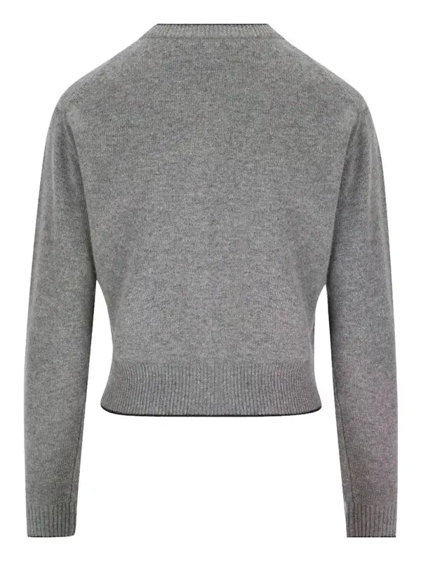 Chloé Heart Motif Button-up Cardigan - Grey
