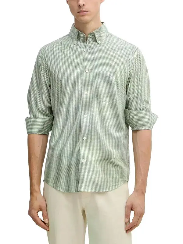 Gant Gingham-check Button-down Shirt - Green