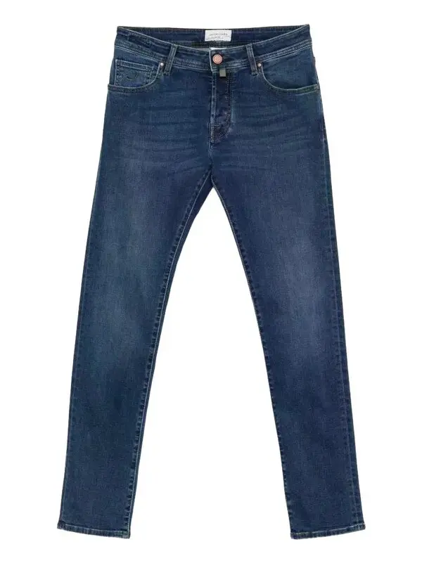 Jacob Cohen Nick Logo-patch Jeans - Blue