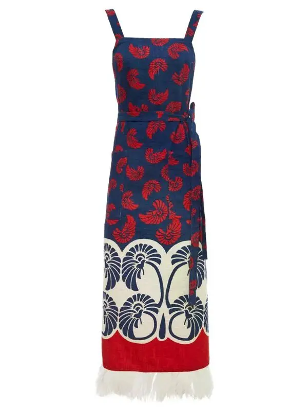 La DoubleJ X Leandra Collaboration Apron Dress - Blue
