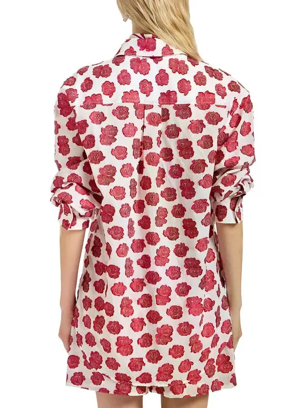 La DoubleJ Red Collection Voile Fil Coupé Shirt - White