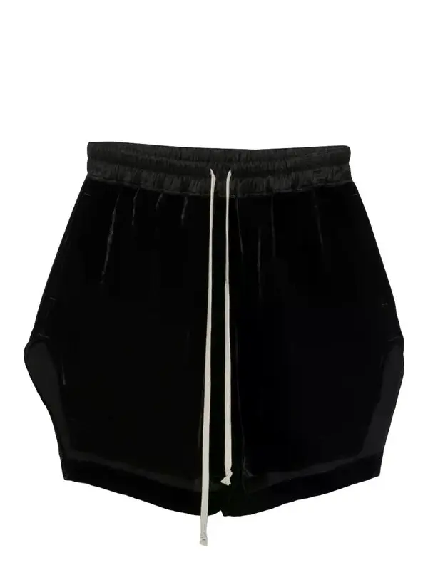 Rick Owens Velvet Boxer Shorts - Black