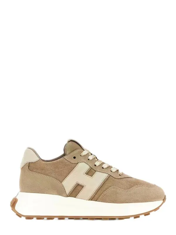 Hogan H641 Suede Sneakers - Neutrals