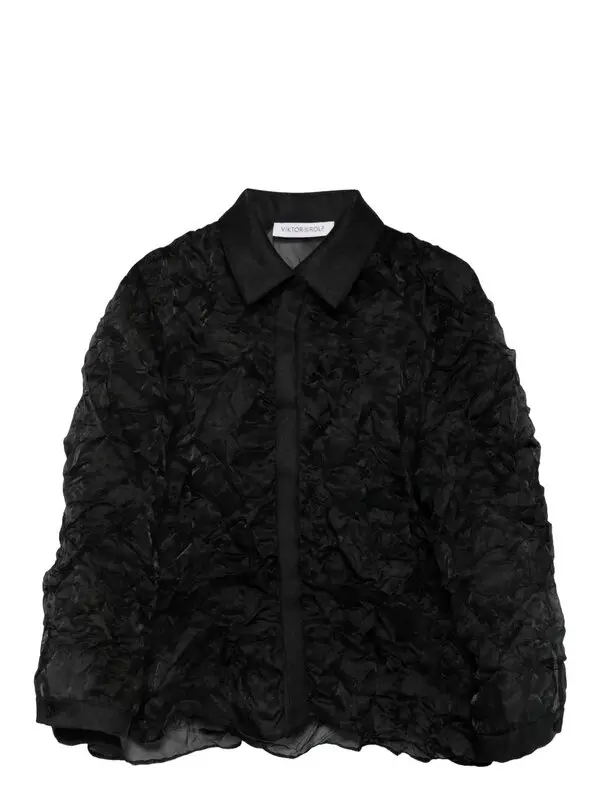 Viktor & Rolf Crinkled Texture Shirt - Black