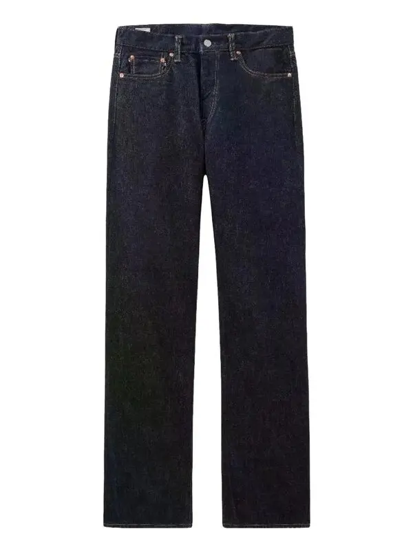 MOMOTARO Signature Stripe Detail Five-pocket Jeans - Blue