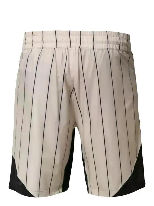Dolce & Gabbana Pinstriped Logo Shorts - Neutrals