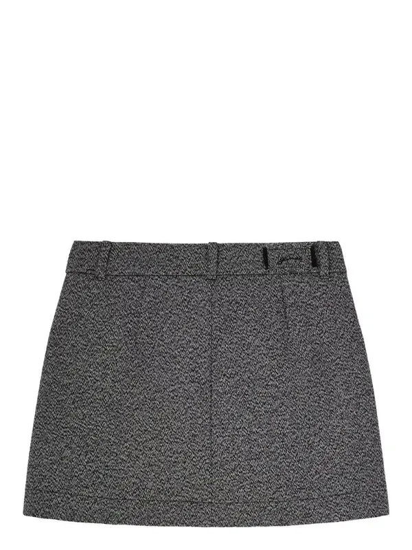 GANNI Suiting Mini Skirt - Grey