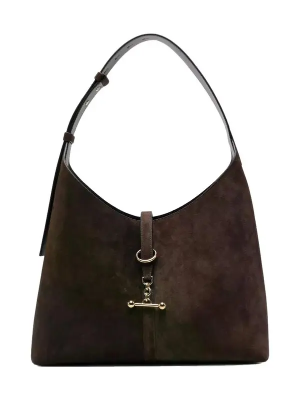 Strathberry Suede Shoulder Bag - Brown