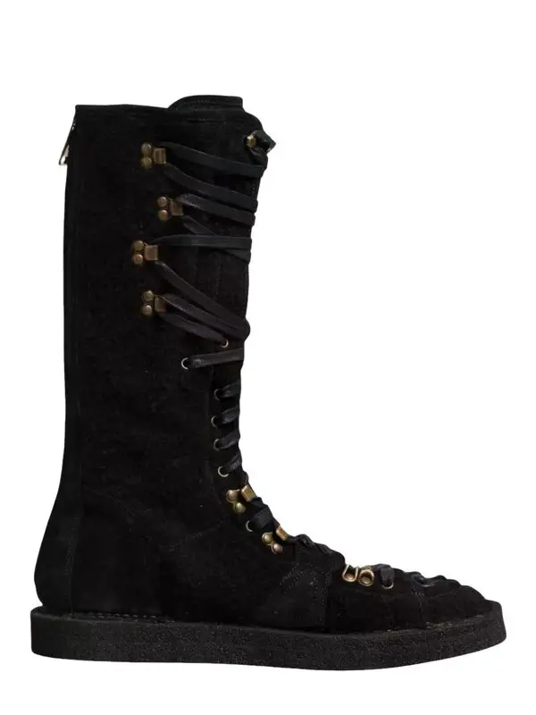 Dolce & Gabbana Knee-high Lace-up Boots - Black