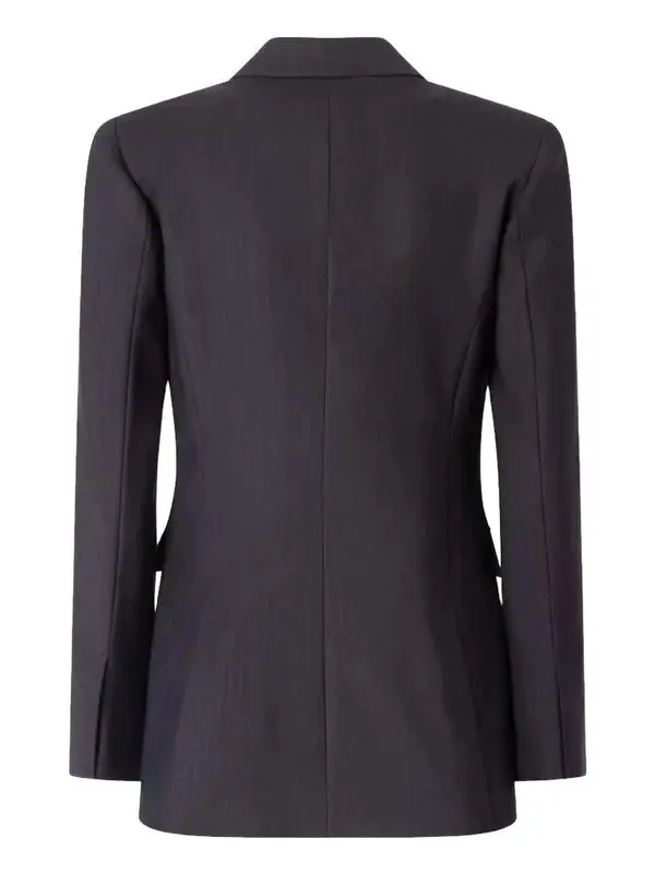 Pinko Double-breasted Pinstripe Blazer - Blue