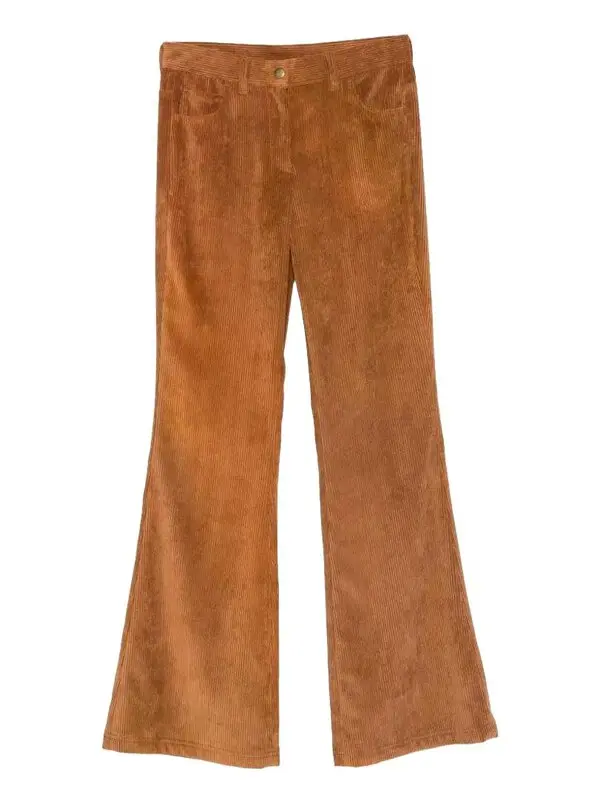 Moncler Corduroy Flared Trousers - Brown
