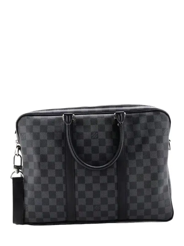 LOUIS VUITTON Porte-documents Voyage Briefcase Damier Graphite Pm - Black