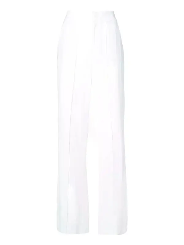 Alice + Olivia High-waist Slim-fit Trousers - White