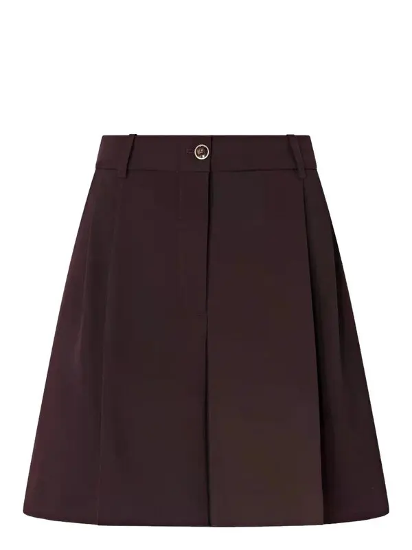 Pinko Pleated High-waisted Shorts - Red