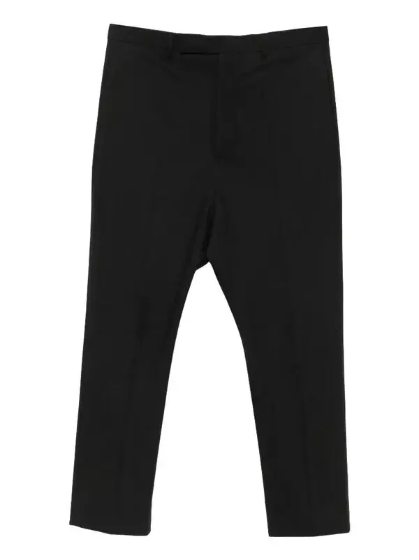 Rick Owens Astaires Pressed-crease Straight-leg Trousers - Black