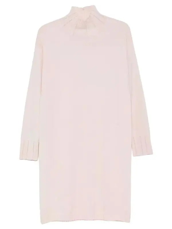 Fabiana Filippi Ribbed Trim Mini Dress - Pink