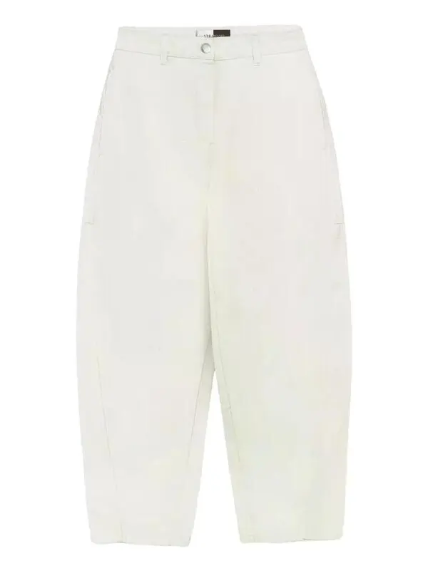 Vera Wang Harrison Balloon Denim Jeans - Neutrals