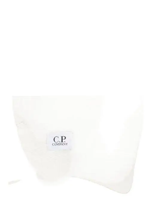 C.P. COMPANY Ribbed-knit Polo Shirt - White
