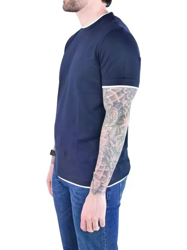 DONDUP Contrast-trim T-shirt - Blue