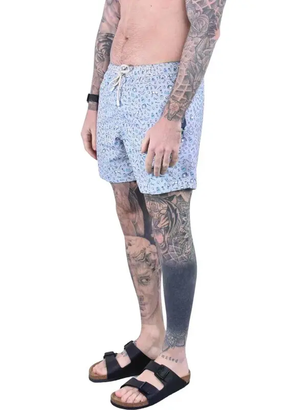 MC2 SAINT BARTH Printed Swim Shorts - Blue