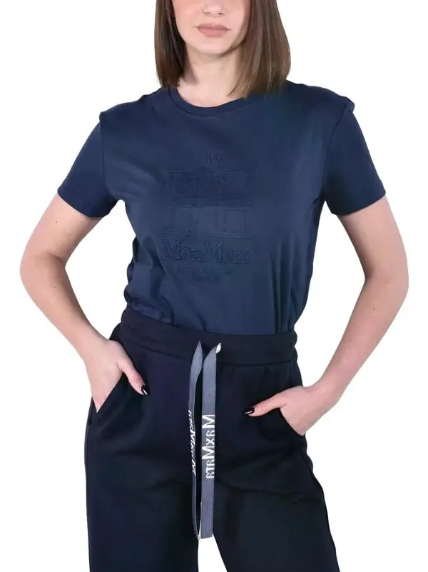 Max Mara Short Sleeve Crewneck T-shirt - Blue