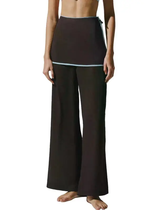 BAOBAB Renata Overlay-skirt Trousers - Brown