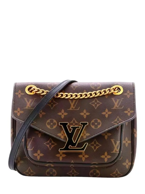 LOUIS VUITTON Passy Monogram Canvas Crossbody Bag - Brown