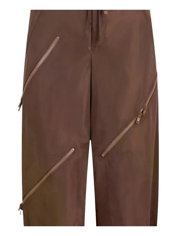 Monse Double Waistband Trousers - Brown