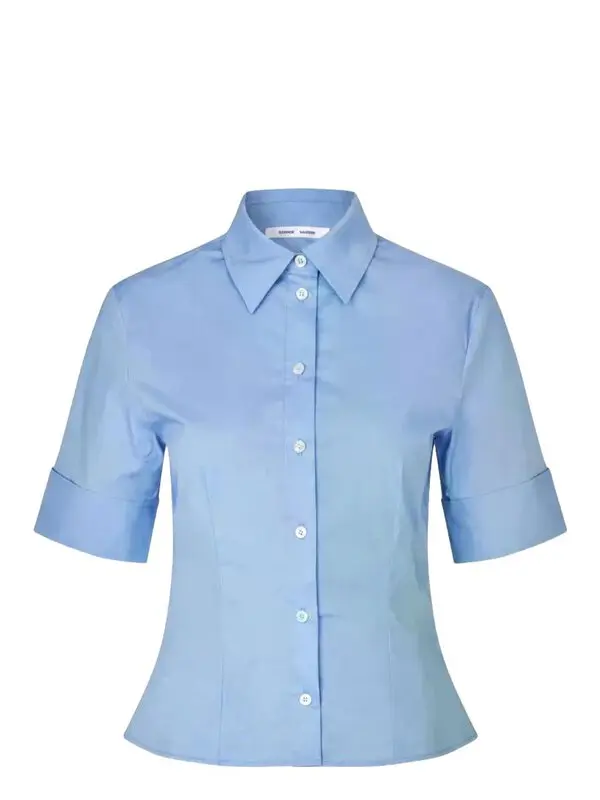 SAMSOE SAMSOE Sasky Short-sleeve Shirt - Blue