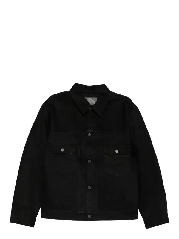 MOMOTARO Denim Jacket With Chest Pockets - Black