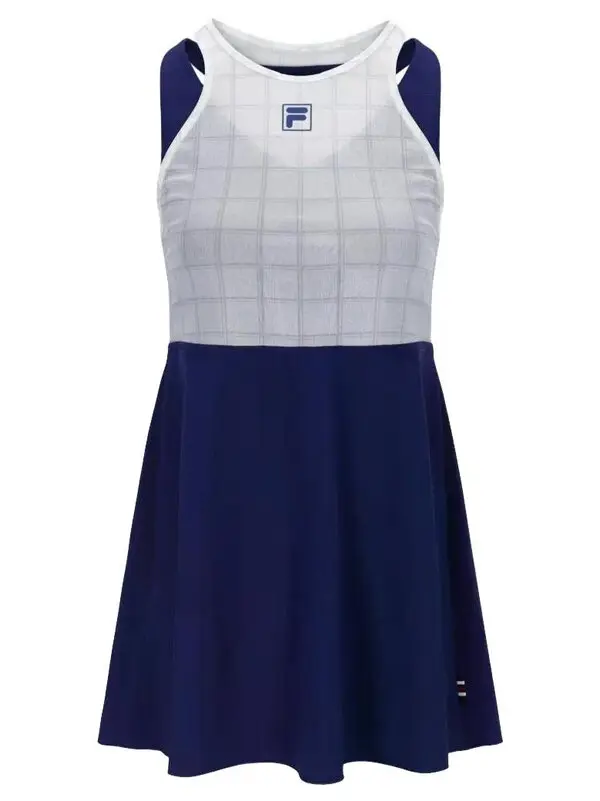 FILA Sleeveless Racerback Dress With Matching Shorts - Blue