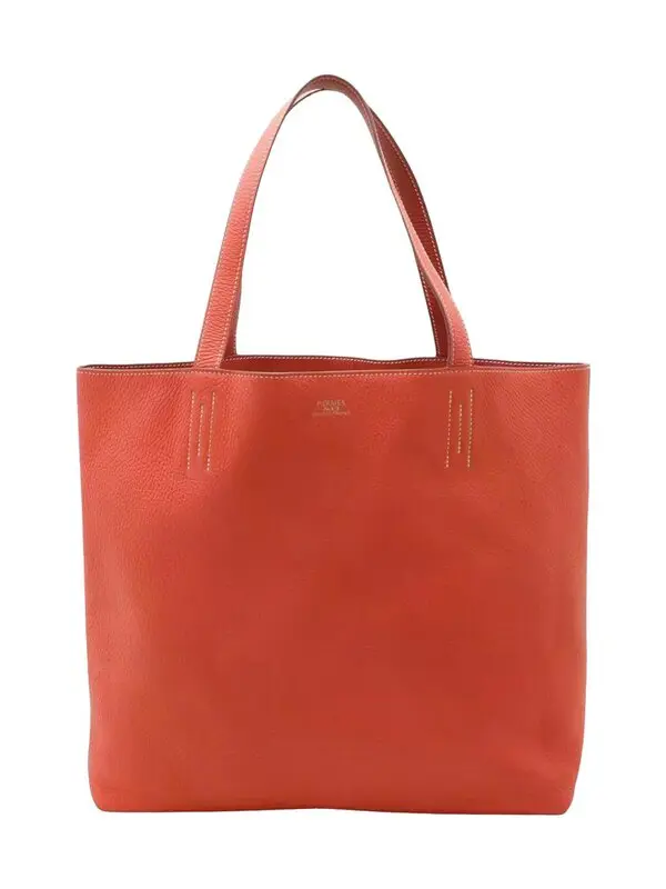 Hermès Clemence Double Sens 36 Tote Bag - Orange