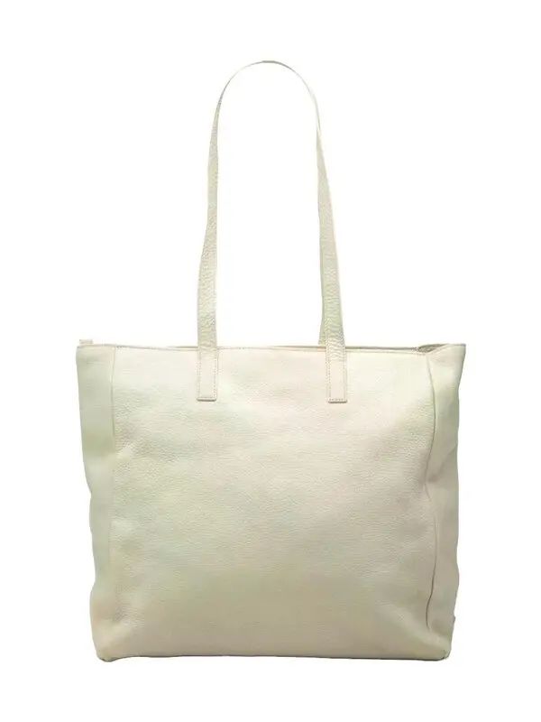 Prada Vitello Daino Tote Bag - White