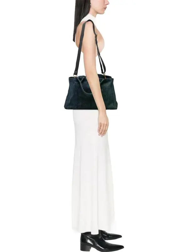 Prada Denim Satchel - Blue