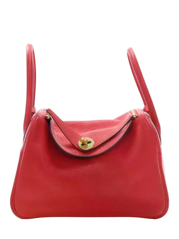 Hermès 26 Clemence Lindy Satchel - Red