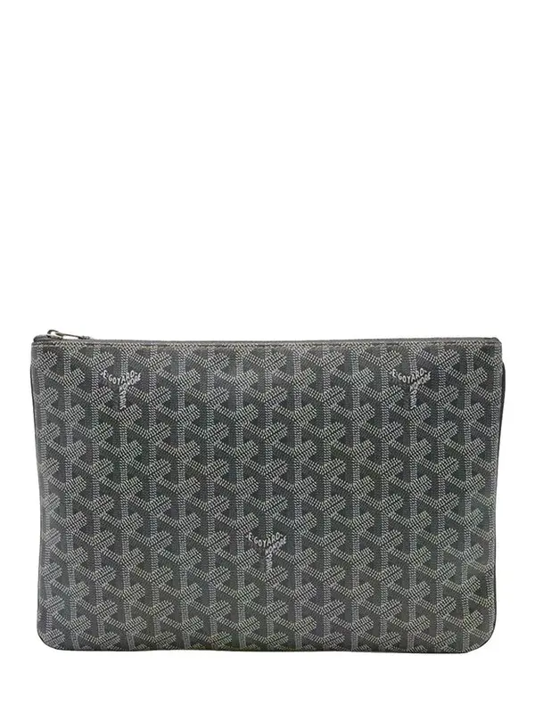 Goyard Senat Mm Clutch Bag - Grey