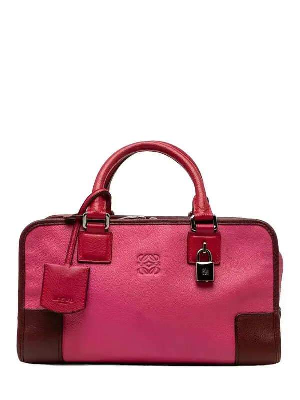 Loewe Tricolor Goatskin Amazona 28 Handbag - Pink