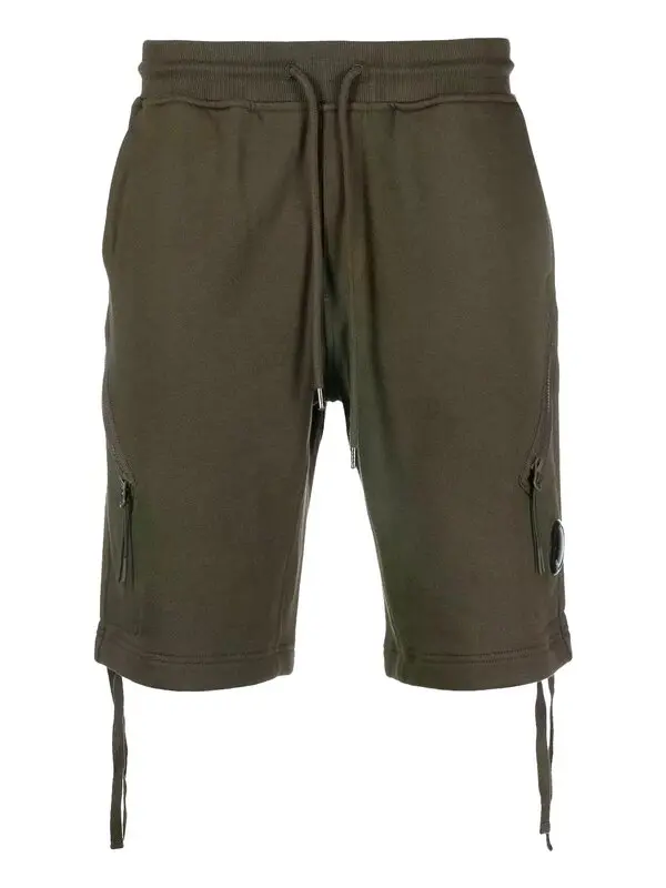 C.P. COMPANY Zip-pocket Track Shorts - Green