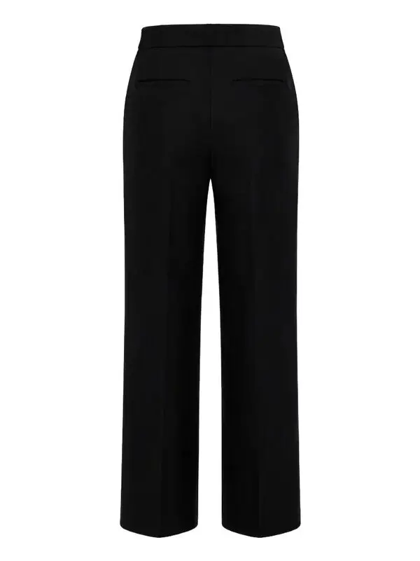 LGN LOUIS GABRIEL NOUCHI Straight-leg Trousers With Zip Detail - Black