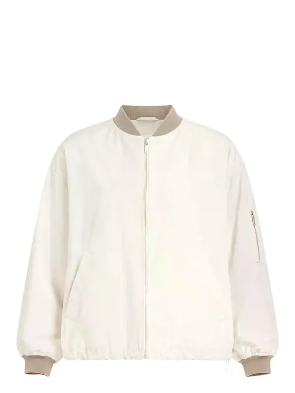 DEPARTMENT 5 Zip-up Bomber Jacket With Zip-fastening Sleeve Pocket - White