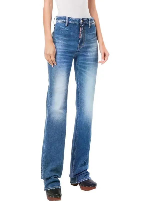 Dsquared2 High-waisted Flared Jeans - Blue