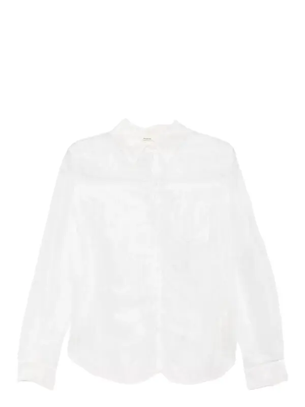 Khaite Allie Sheer Shirt - White