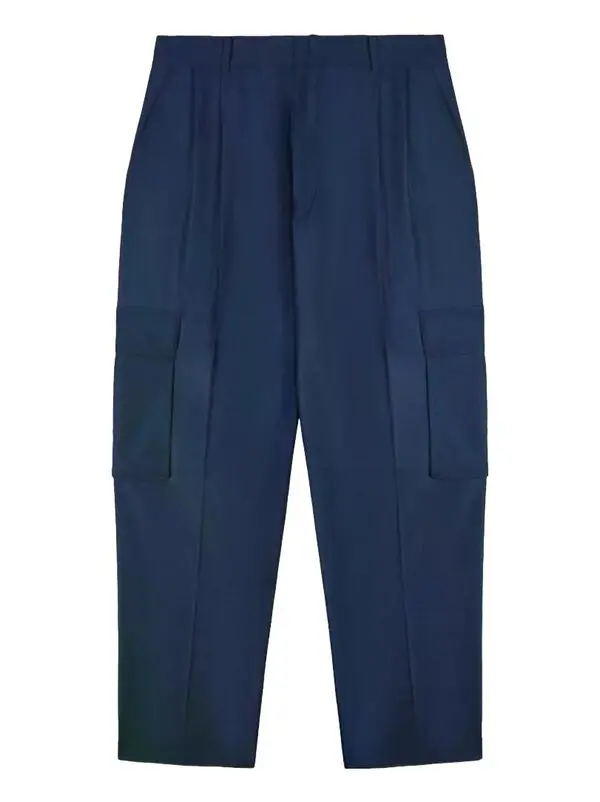 Patrizia Pepe Pleated Wide-leg Trousers - Blue